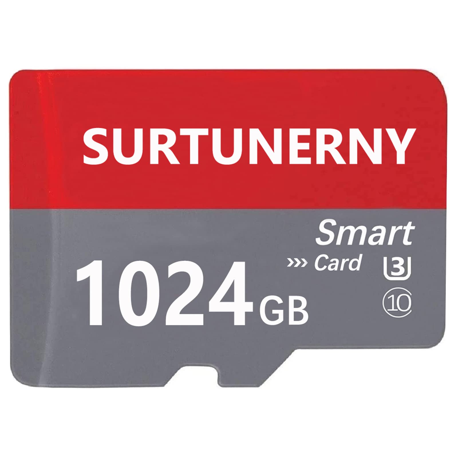 SURTUNERNY TF Card 1024GB Memory Card with TF Memory Card Adapter Hight Speed Class 10 Memory Card for Tablet,Dash Came,Surveillance,Computer,Dash Came (Gray)