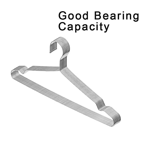 Wire Hangers Coat Hangers 16.5 Inch Strong Heavy Duty Stainless Steel Metal Hangers Ultra Thin Clothes Hangers (20 Pack 16.5 Inch)