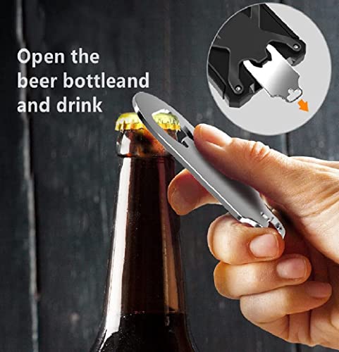 MYXL Original 2 in 1 Beer Can Opener Manual Smooth Edge ,Universal Soda Can Openers Remover That Cuts Open the Top,Compact Portable Kitchen Bar Tool,Handheld Safety Small Can Opener. (green)