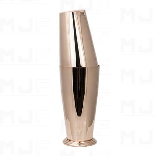 MJFLAIR YUKIWA UK Bar weighted Cocktail Boston Tin shaker set (Mirror Rose gold)