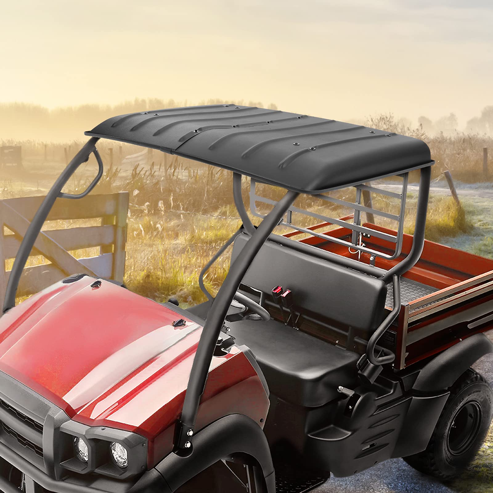 Kemimoto Mule 600 610 Roof Compatible with Kawasaki Mule 610 600 4X4 SX 4X4 2005-2022 Plastic Roof Top, Replace OEM #KAF600-005B