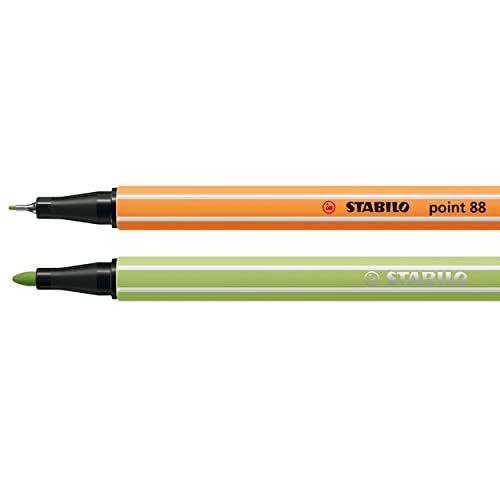 Stabilo Point 88 Pen & Pen 68 Marker Wallet Sets, Multicolor