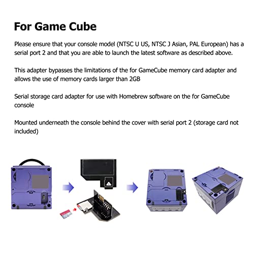 Replacement Micro Storage Card Reader, Easy to Install Micro Storage Card Reader High Sensitivity LED Indicator for Game Console(NTSC U US Version)