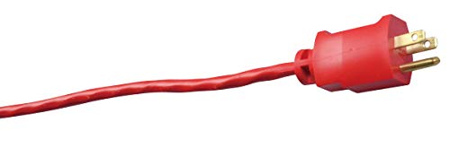 Southwire 2408SW8804 14/3 SJTW ft Vinyl Outdoor All-Purpose Extension Cord Waterproof, 50', Red