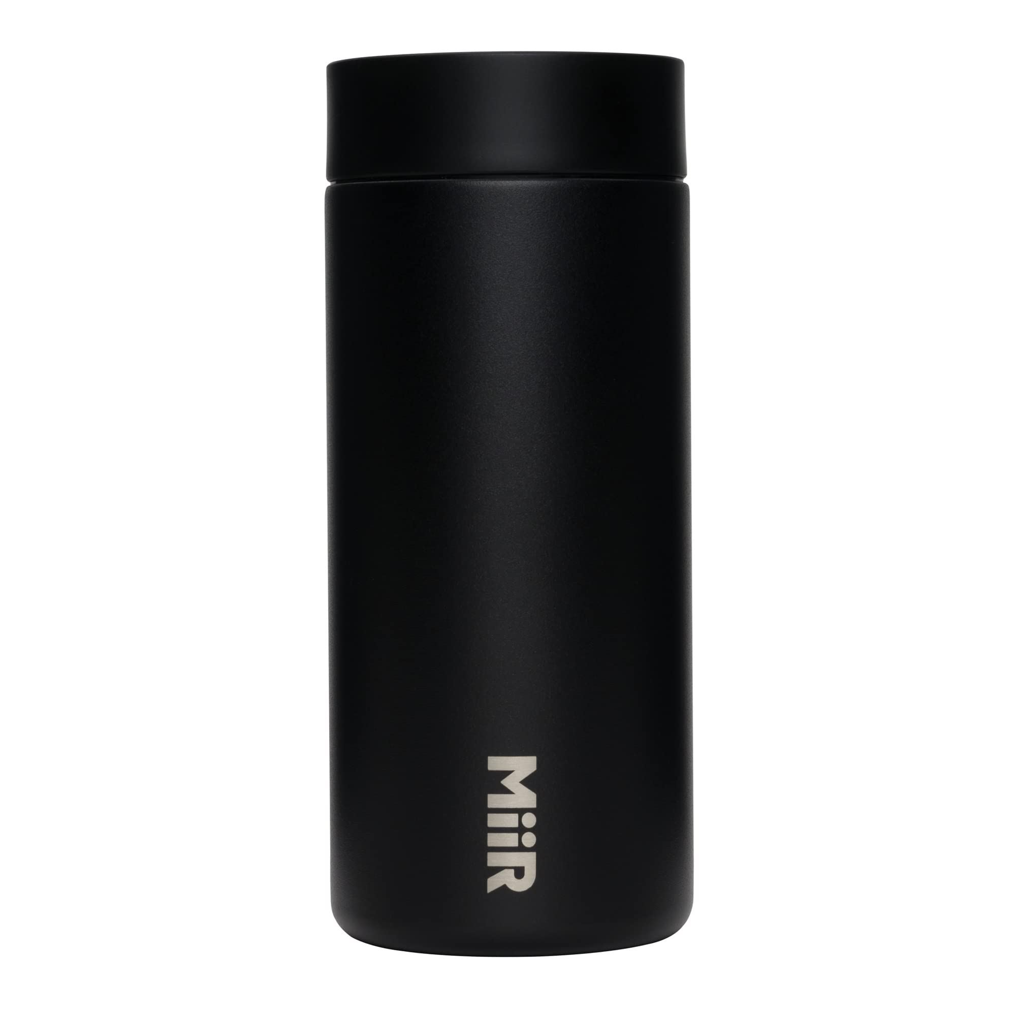 MiiR, 360 Traveler, Stainless Steel Double-Wall Vacuum Insulated Tumbler, Black, 12 Fluid Ounces