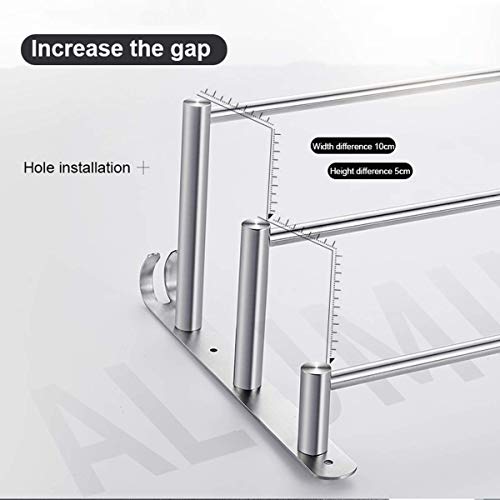 Towel Racks Towel Rack Simple Towel Shelf, Towel Shelf Towel Rack 304 Stainless Steel Towel Storage Holder Smooth Rounded Corner Wall Mounted Bath Towel Rail Bar for Bathroom Kitchen/80cm Bath Towel S