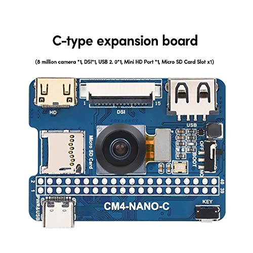 Small Base Board Raspberry 40 PIN GPIO Header Onboard Multiple Connectors Suitable for Compute Module 4 Lites/EMMC Router Board
