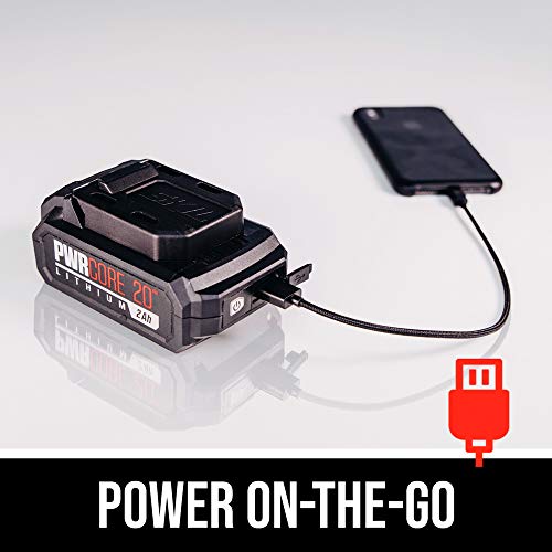 SKIL PWR CORE 20 Brushless 20V 1/4 Hex Impact Driver, Includes 2.0Ah Lithium Battery & Pwrjump Charger - ID573902