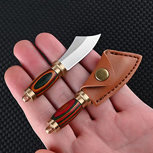 NBGDY Mini Knife Keychain, Small Pocket Knife,EDC Package OpenerĀ Box Cutter Knife set. 2-piece set (KPQ-1030)