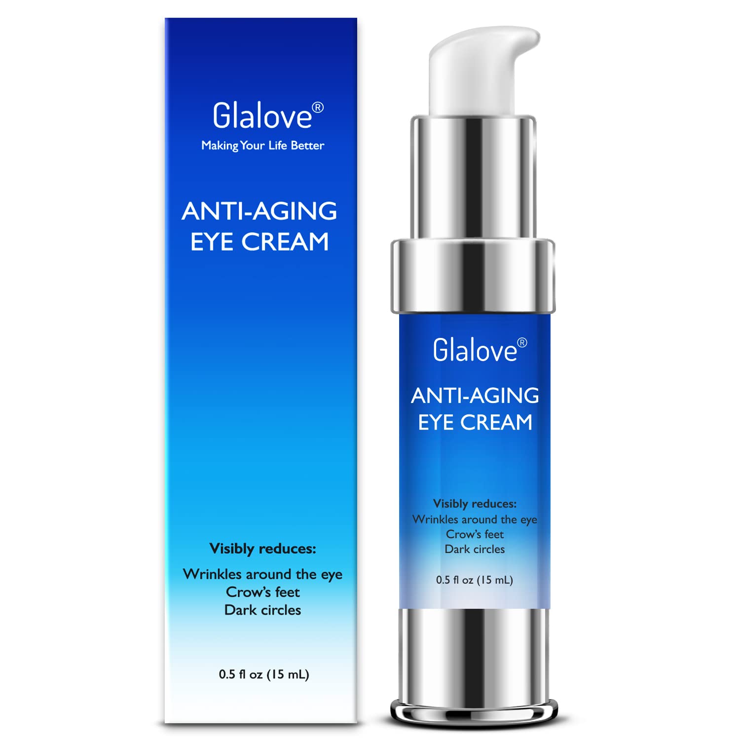 Retinol Eye Cream for Bags, Wrinkles & Puffiness - 15ML Anti-Aging Dark Circle Serum