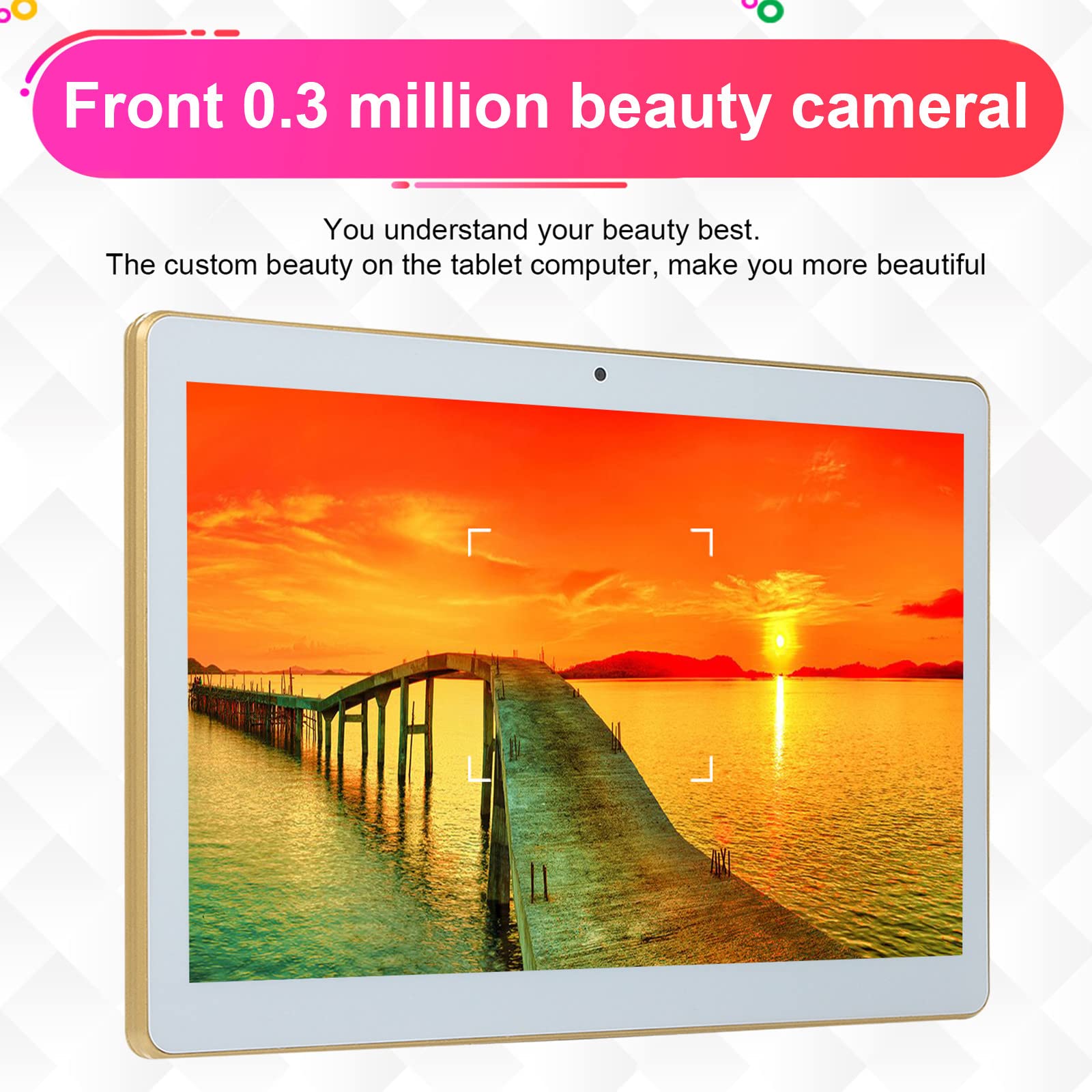 Tablet Android 5.1 Operating System 10.1-inch HD Display Octa Core Processor 1GB RAM and 16GB ROM TF Expansion Support Built-in WiFi Bluetooth GPS Tablet , Gift for Family (Black)