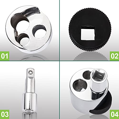 Spurtar Stud Remover Fit 1/4" to 3/4" (6 to 19mm) Bolt Extractor Nut Splitter With Knurled Roller and Cam Lock, Stud Extractor Tool For Broken Bolt Remover or Seized Studs