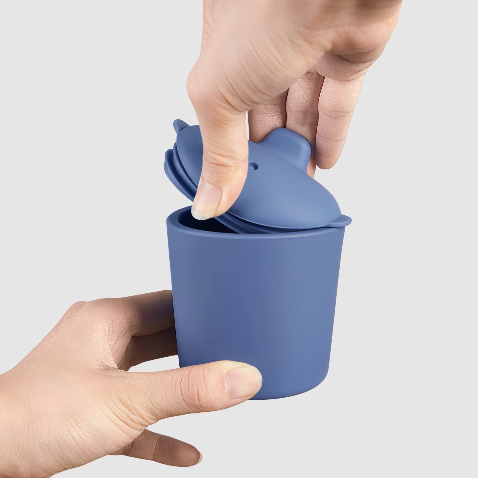 Sippy Cups Leak Proof, 5oz Silicone Baby Cup with Soft Spout, Spill Proof Toddler Cup for Babies 12M+
