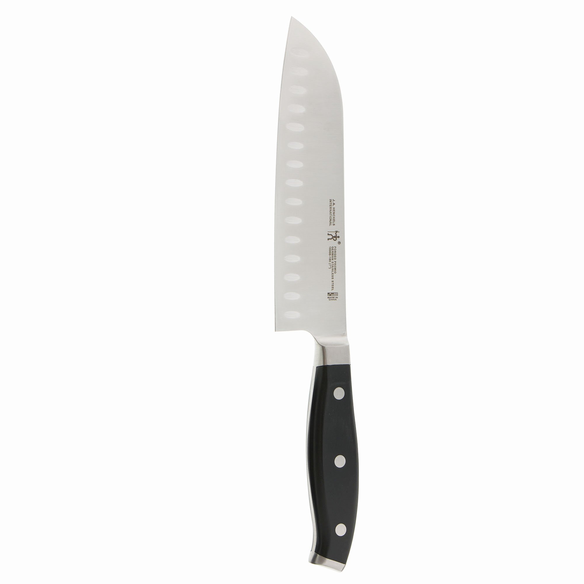 HENCKELS Forged Premio 14-pc Knife Set with Block, Chef Knife, Paring Knife, Utility Knife, Steak Knife Set, Black, Stainless Steel