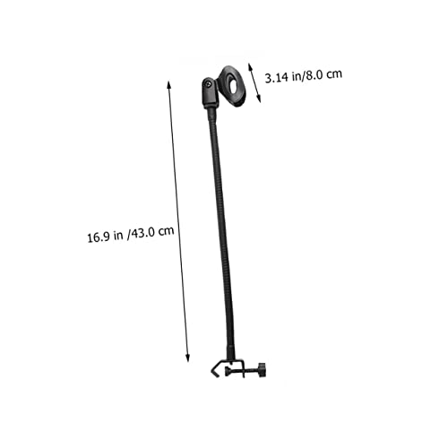 Mikinona 6 Pcs microphone stand Heavy Duty Mic Stand Mic Holder Microphone Cradle Mount studio microphone tabletop mic stand gooseneck microphone Universal Microphone Holders flat stand up