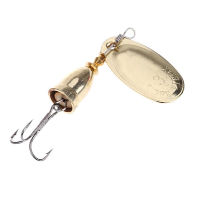 NAROBAN Blade Rotating Spinner Metal Lure Brass Hard Artificial Spoon Bait Copper Freshwater Creek Trout Fishing Tackle (02,5g)