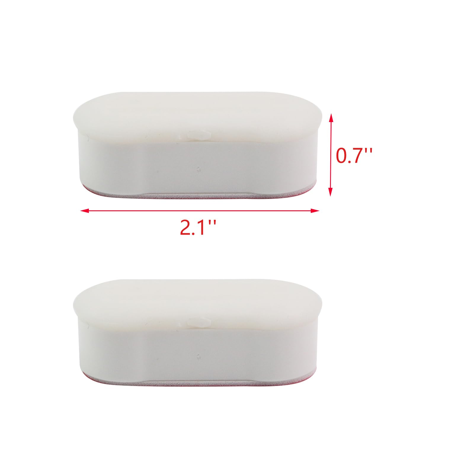 UTALIND 4Pcs Trusted Toilet Seat Bumpers Pads Bumper for Bidet Attachment to Protect Toilet Bowl from Damage, with Strong Adhesive