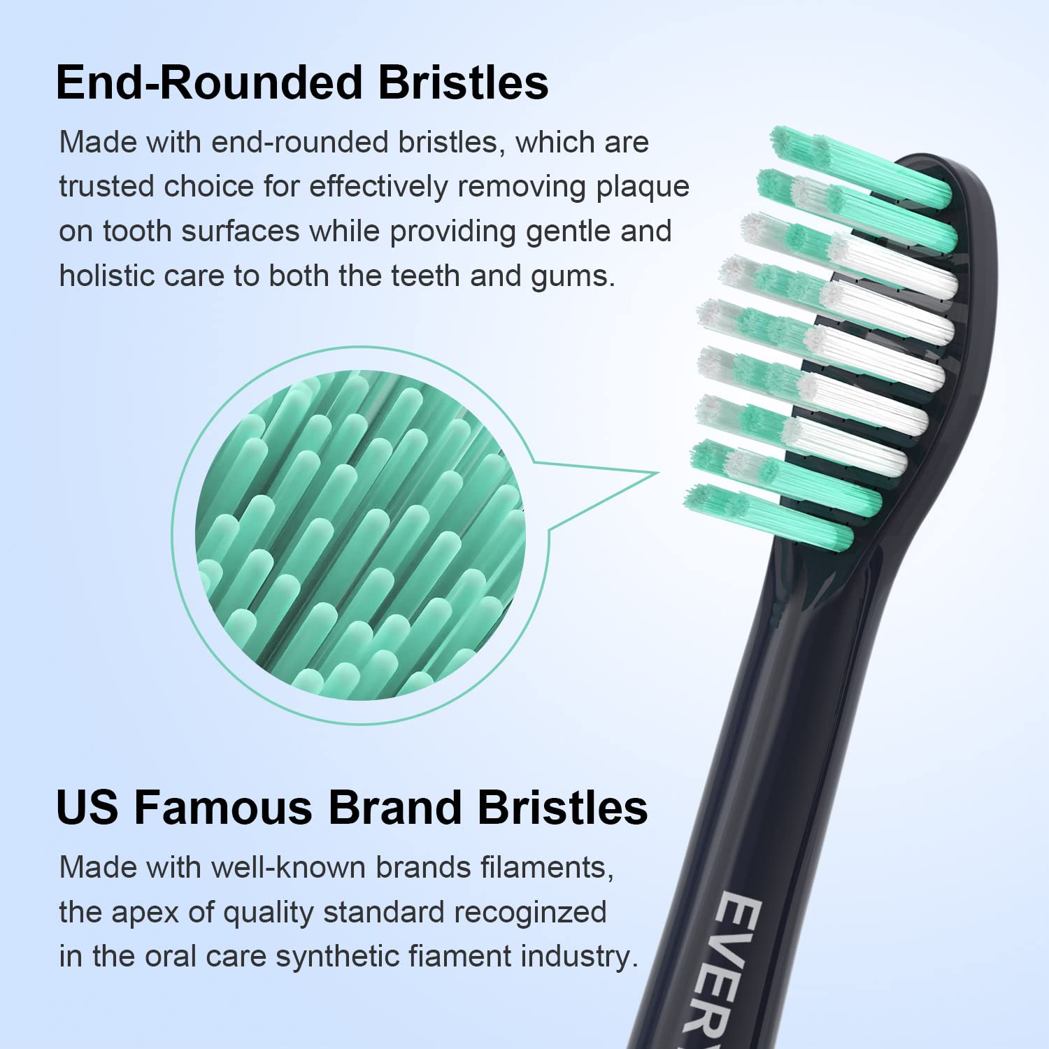 Replacement Toothbrush Heads Compatible with Philips Sonicare One Electric Toothbrush,Everystep Brush Head 10 Pack for HY1100 for HY1200 for BH1022,Blue