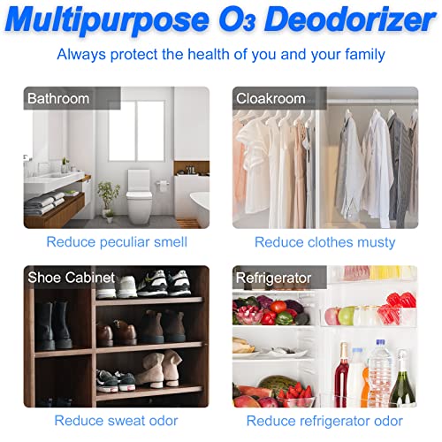 SOPURIA Fridge Deodorizer Portable Refrigerator Freshener Mini Odor Eliminator for Refrigerators, Closets, Toilets, Car, Pet Home and Small Confined Spaces