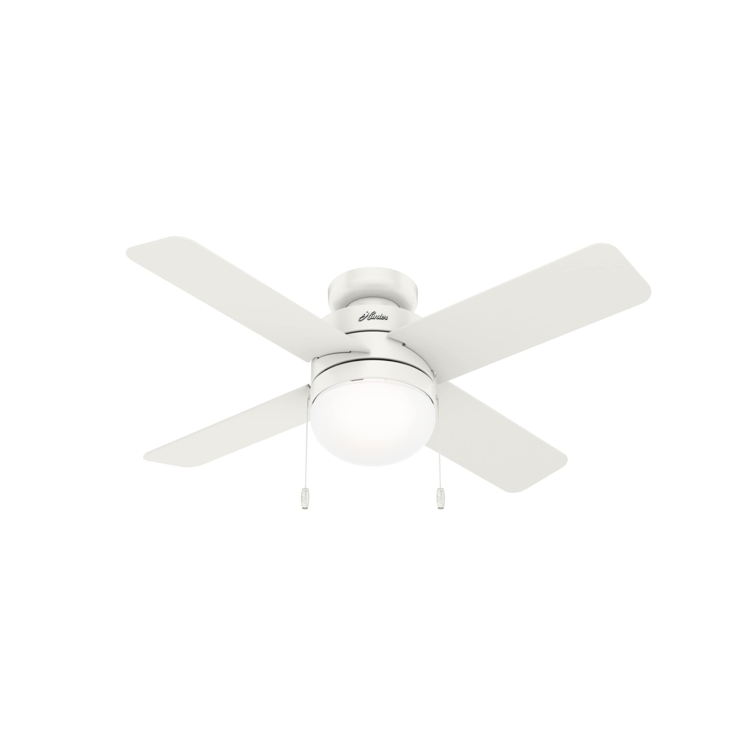 Hunter Fan Company 50359 Timpani Ceiling Fan, 44, Fresh White Finish