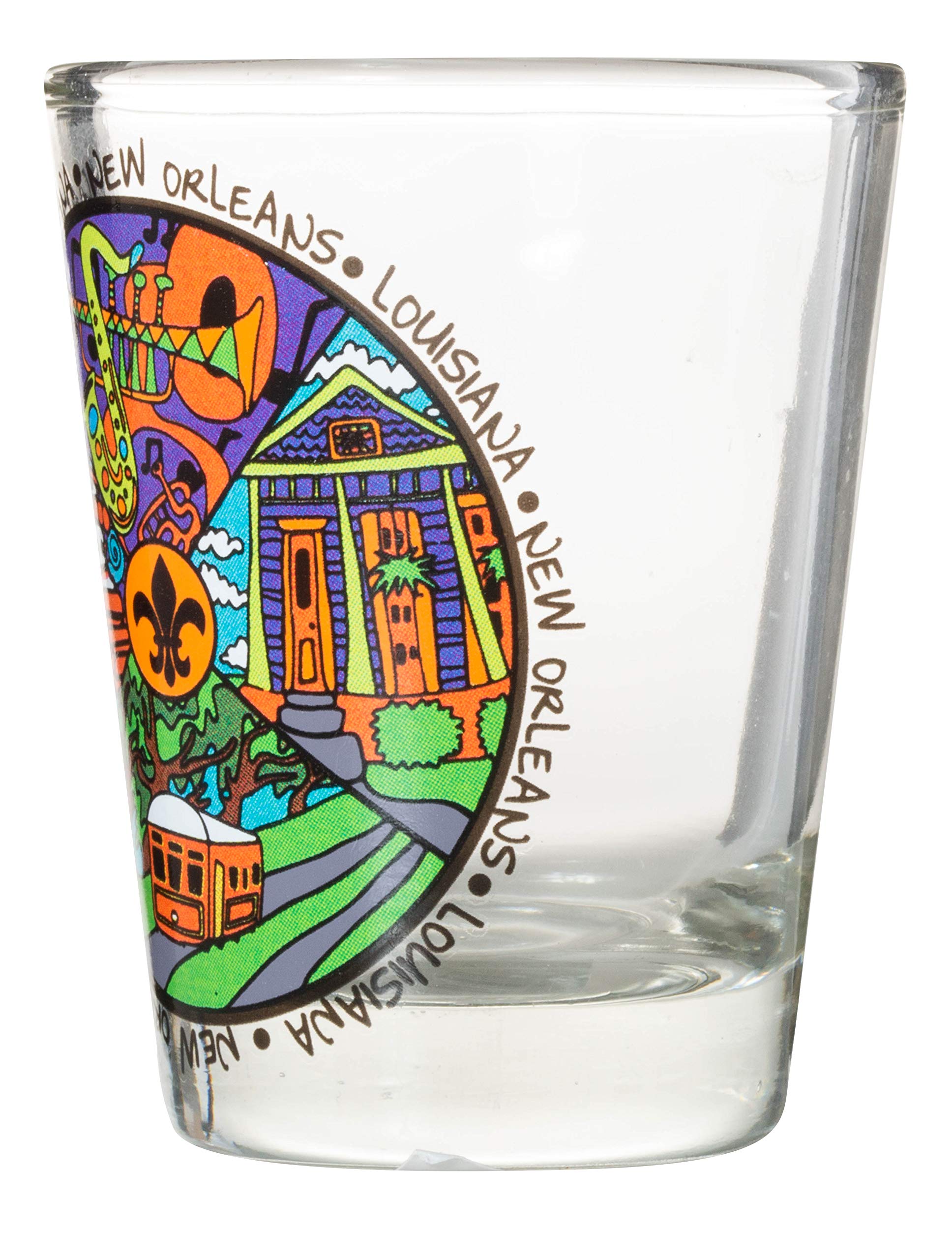 New Orleans Louisiana Iconic Multicolor Souvenir Shot Glass