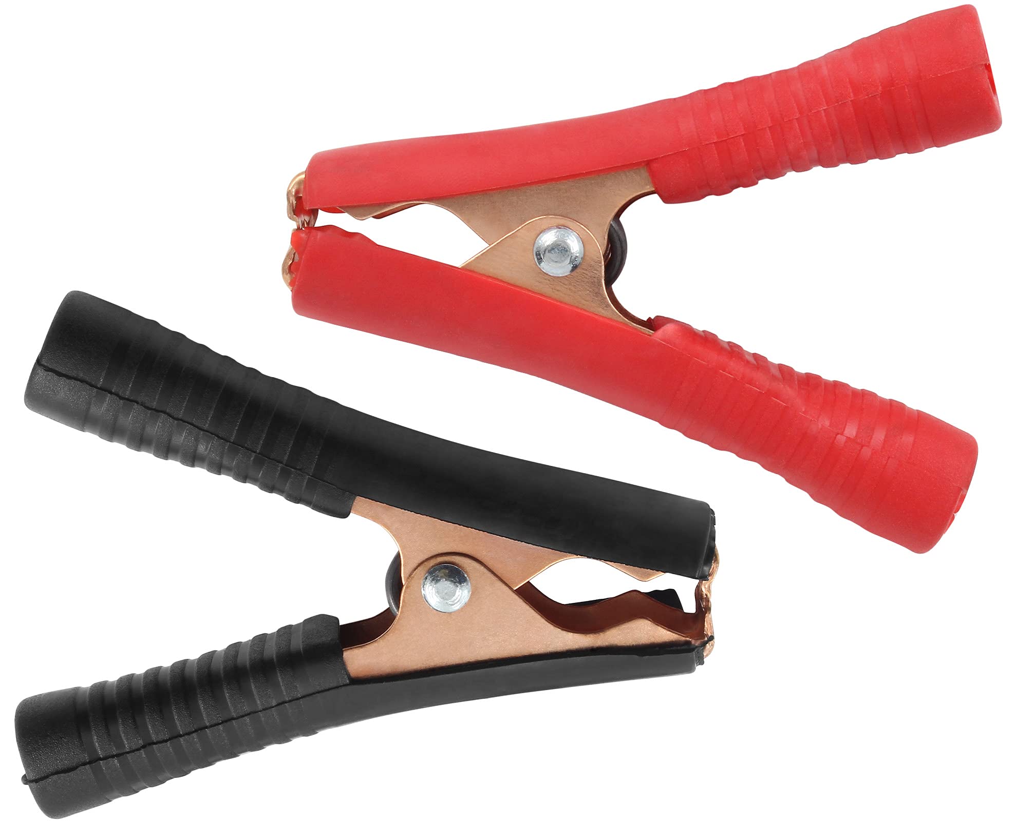 Qjaiune 10Pcs 100A Insulated Alligator Clips Electrical Heavy Duty Alligator Clamps, Battery Replacement Cable Metal Spring Loaded Jumper Clips for Car Auto Vehicle Boat (Red & Black)