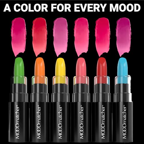 MOODmatcher original Color Changing Lipstick β 12 Hours Long-Lasting, Moisturizing, Smudge-Proof, Easy to Apply Creamy Lipstick, Glamorous Personalized Color, Premium Quality β Made in USA
