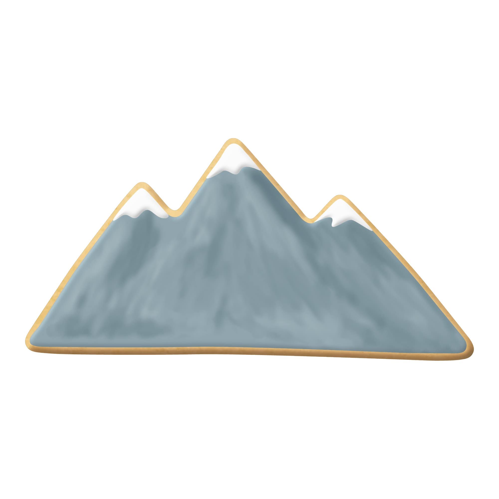 Mountains Cookie Cutter 4.5 in β Made in the USA β Foose Cookie Cutters Tin Plated Steel β Cookie Mold