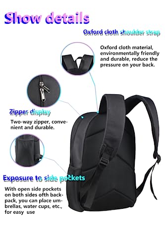 ZEK Cartoon Game Backpack Unisex Backpacks 3d Printing Backpack Sports Double Shoulder Bag Casual Daypacks 3-One Size