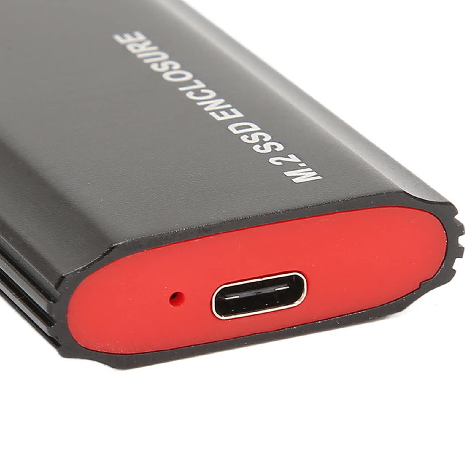 RongM M.2 NVME SSD Enclosure, M.2 SSD Enclosure 2TB 10Gbps High Speed UASP Compliant for 2230 SSD Black, Rongmr7y1hn302e-12