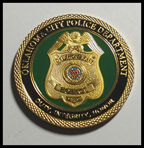 Oklahoma City Police Department Colorized Challenge Art Coin