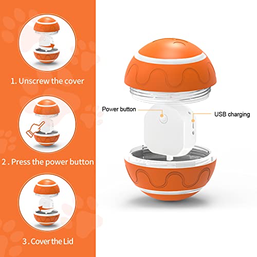 Tuwicx Interactive Dog/Cat Toys for Boredom and Stimulating, Durable Motion Activated Automatic Rolling Ball Toys for Puppy/Small/Medium Dogs