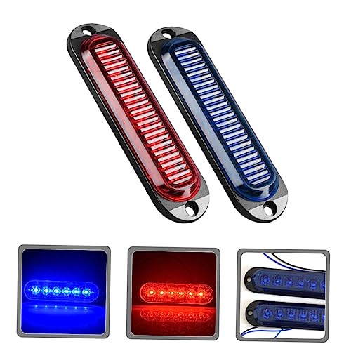 SUPVOX 2pcs marker lights for trucks trailer side marker lights Light for Truck Light for Camper police light bar LED trailer marker lights LED trailer lights headlights car abs