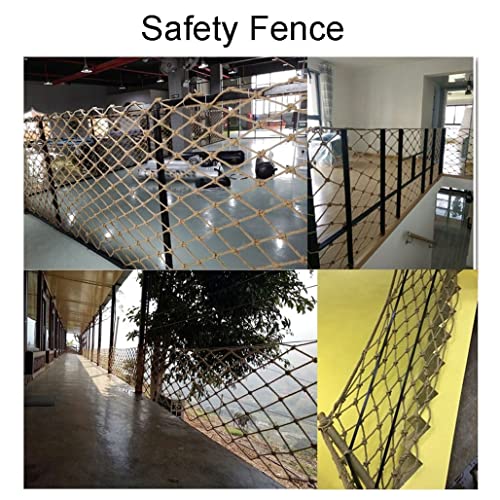 Safety Net Balcony Protection Safety net, Stair Railing net, Ceiling Decoration net, Scenic Fence net, Outdoor Expansion Climbing net, Hand-Woven Hemp Rope net Protective Safety Ro
