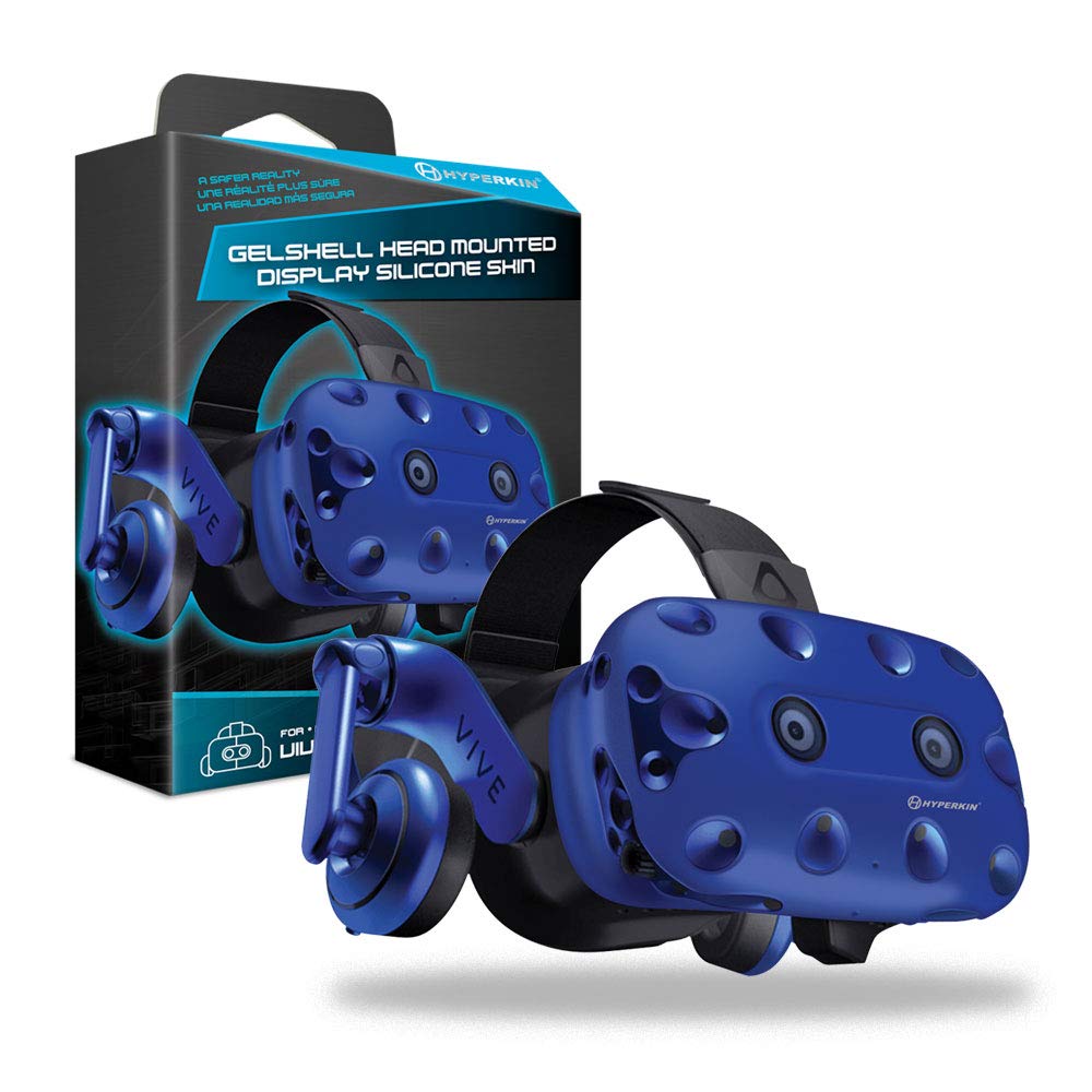 Hyperkin GelShell Controller Silicone Skin for HTC Vive Pro/HTC Vive (Blue) (2-Pack) GelShell Headset Silicone Skin for HTC Vive Pro (Blue)