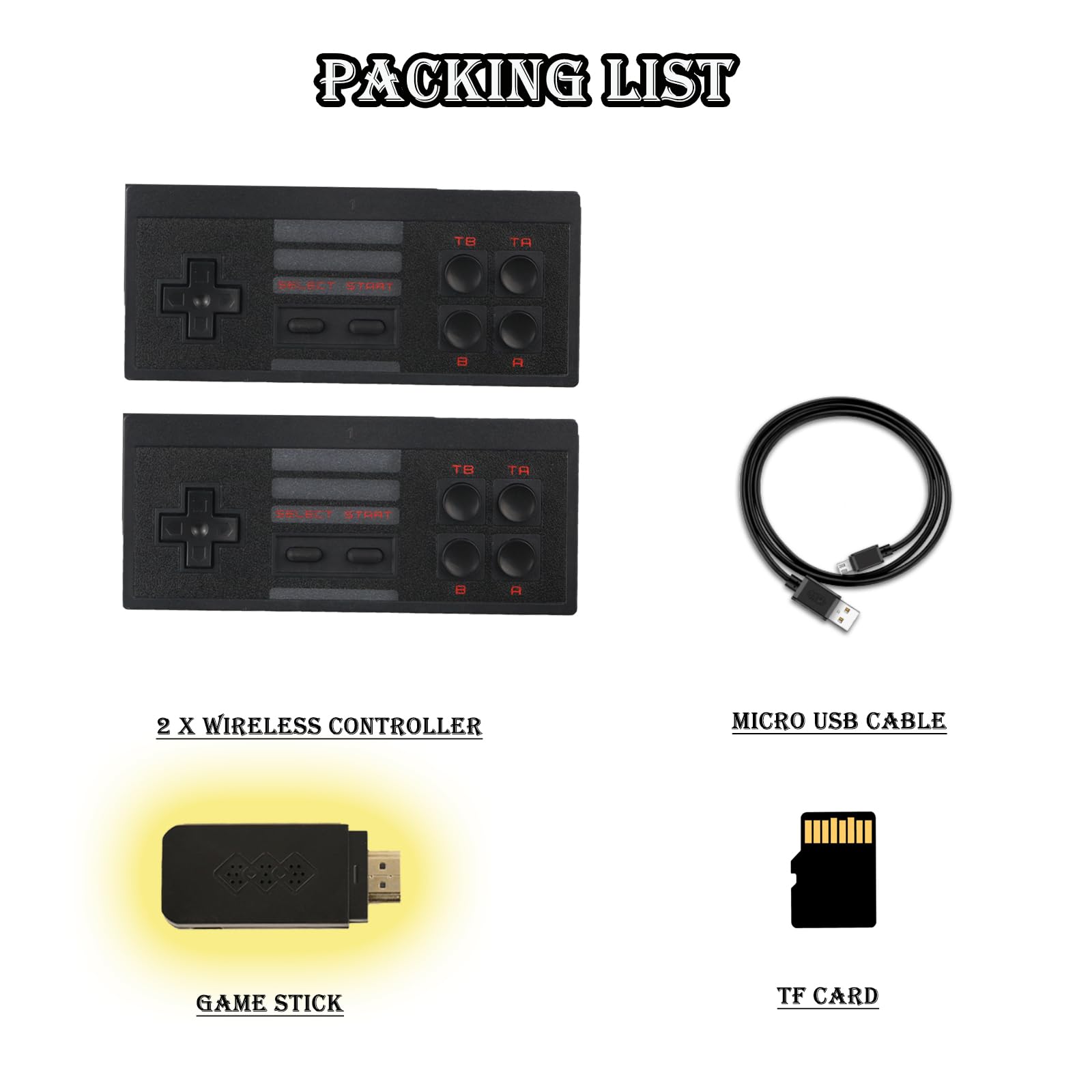 Retro Game Console with 1500 Classic Video Games, Plug and Play Video Handheld Game Console, HDMI HD Output for TV with Game Controllers Gift Choice for Childr(Black-1500 Games)