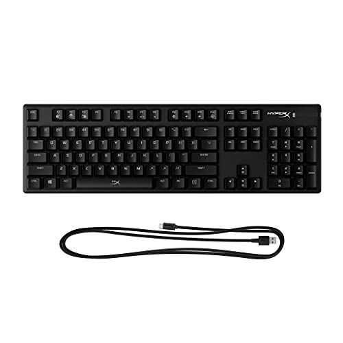 HyperX Alloy Origins - Mechanical Gaming Keyboard - Software-Controlled Light & Macro Customization - Compact Form Factor - Linear Switch Red - RGB LED Backlit (Renewed)