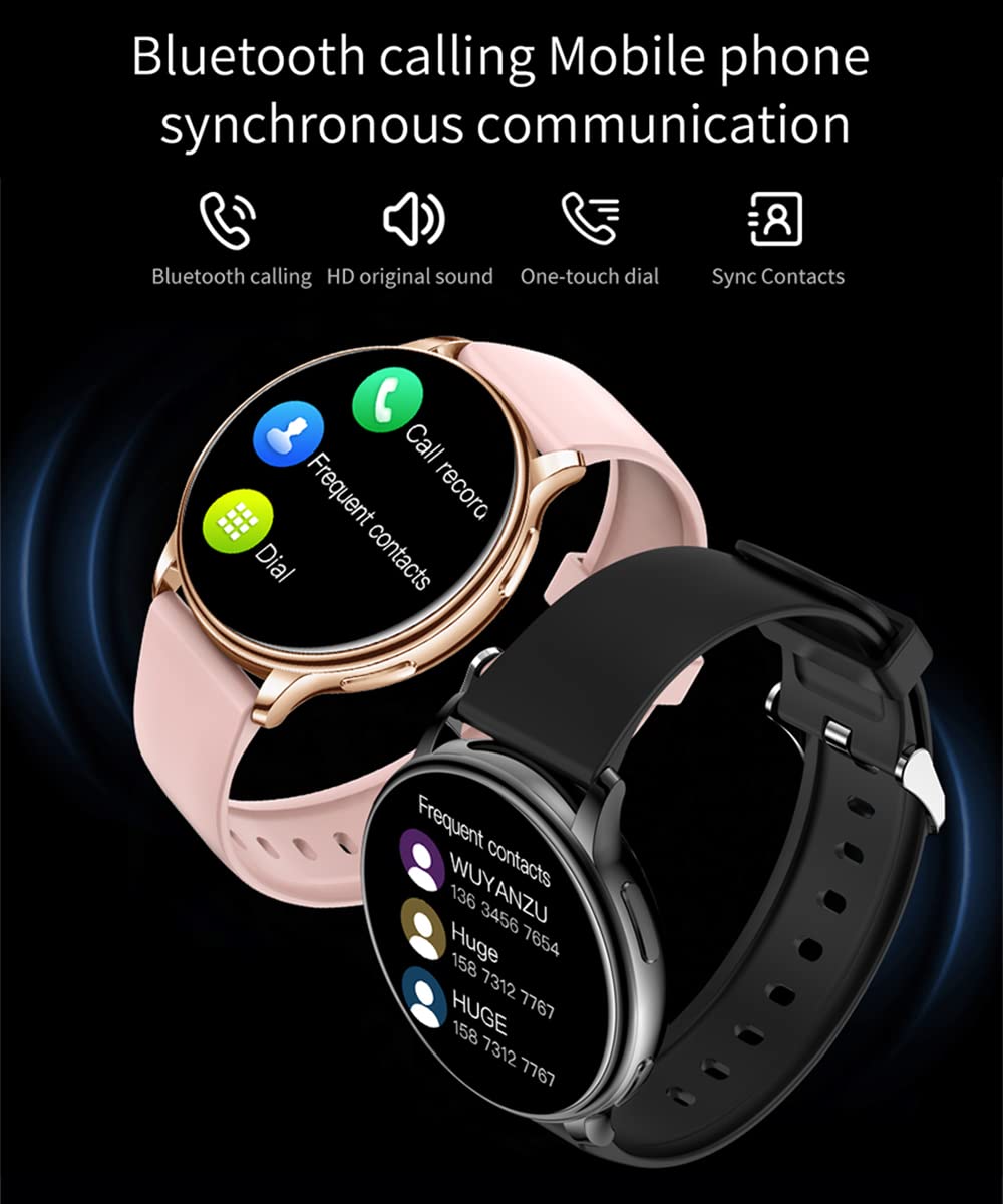 Smart Watches for Men Fitness Watch Bluetooth Call Dial Waterproof Activity Tracker Sports Calories Steps Distance Android iOS Compatible