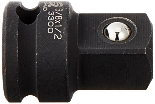 Sunex 3300 3/8-Inch Female by 1/2-Inch Male Socket Adapter with Friction Ball Drive