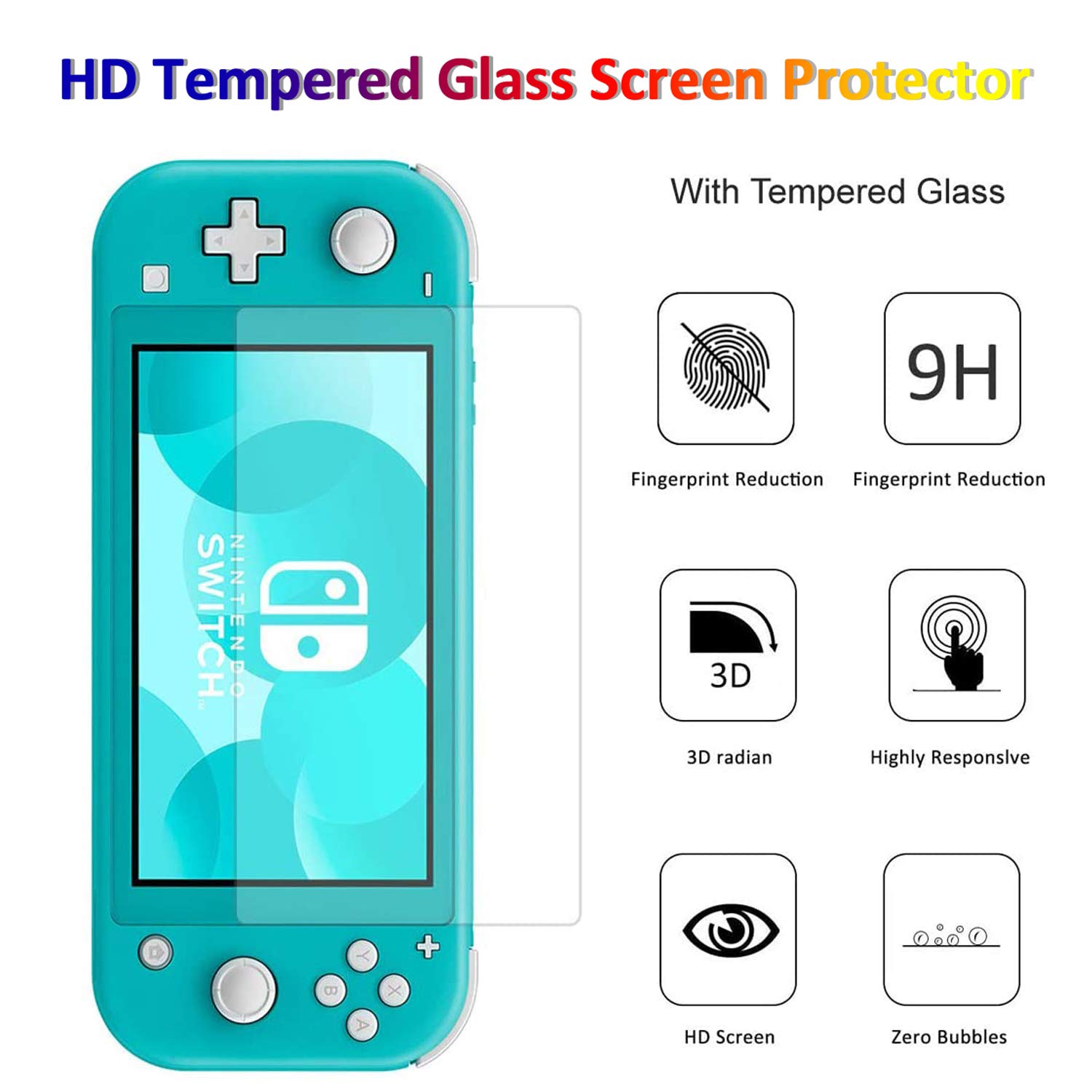 KJ-KayJI Carrying Case Compatible Nintendo Switch Lite, Portable Travel Carry Case with 1 Nintendo Switch Lite Screen Protector and 4 Leaf Thumb Grip with storage for Switch Lite Games & Accessories