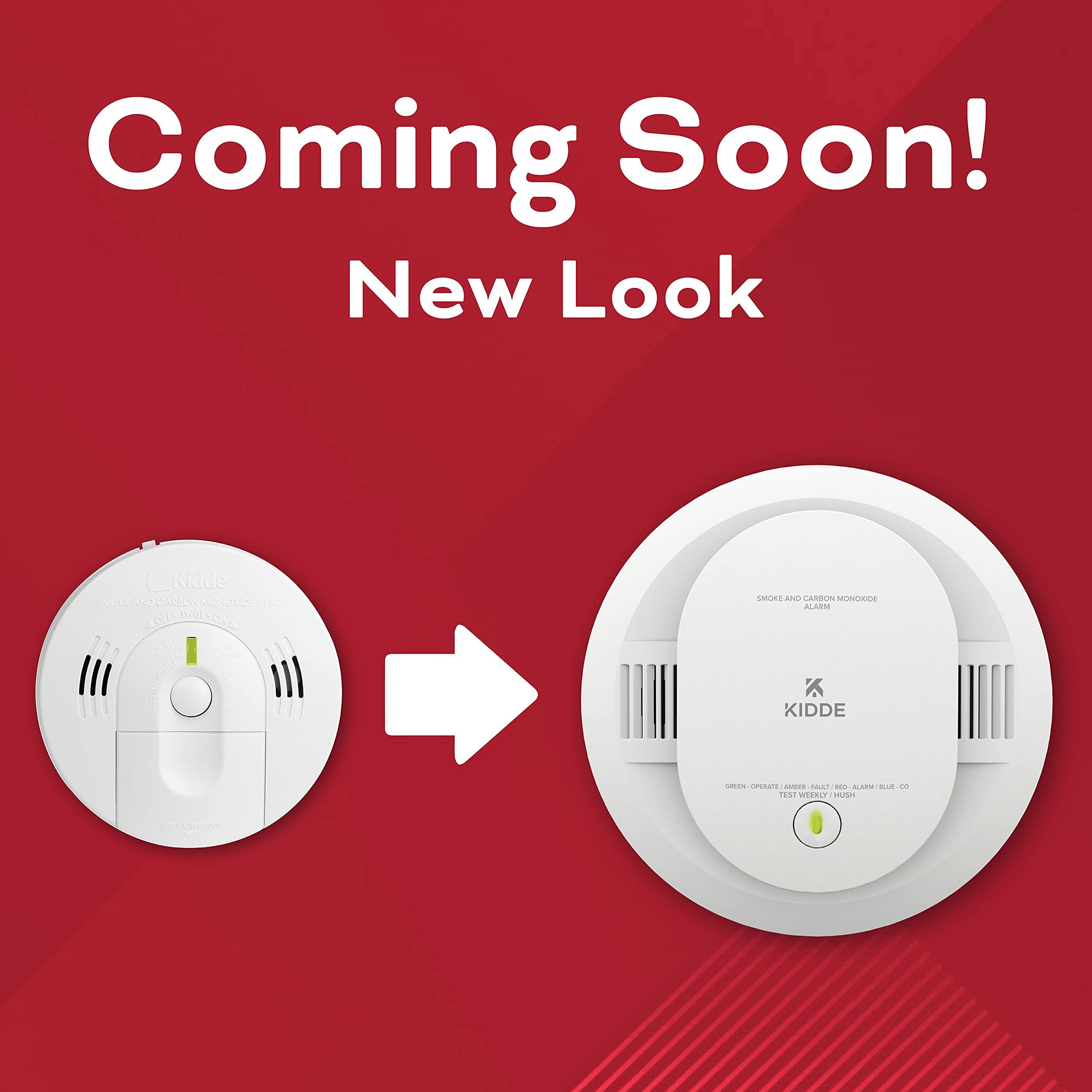 Kidde Smoke & Carbon Monoxide Detector with Voice Alerts, Battery Powered, Combination Smoke & CO Alarm, 2 Pack