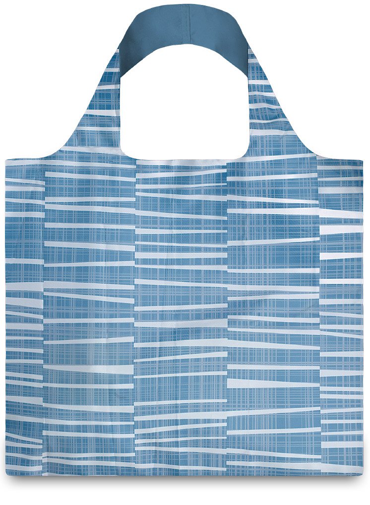 LOQI Elements Water Reusable Shopping Bag, Blue