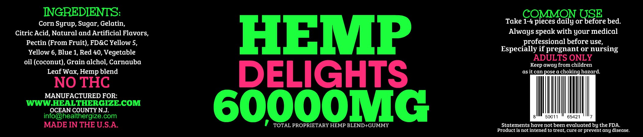 HEMP GUMMIES, FRESH FRUITY FLAVOR GUMMY BEAR, NATURAL HEMP CANDY-GREAT FOR CALM, SLEEP, RELAX, DISCOMFORT, BACK, SHOULDER, KNEE'S-MADE IN USA-4 OUNCE