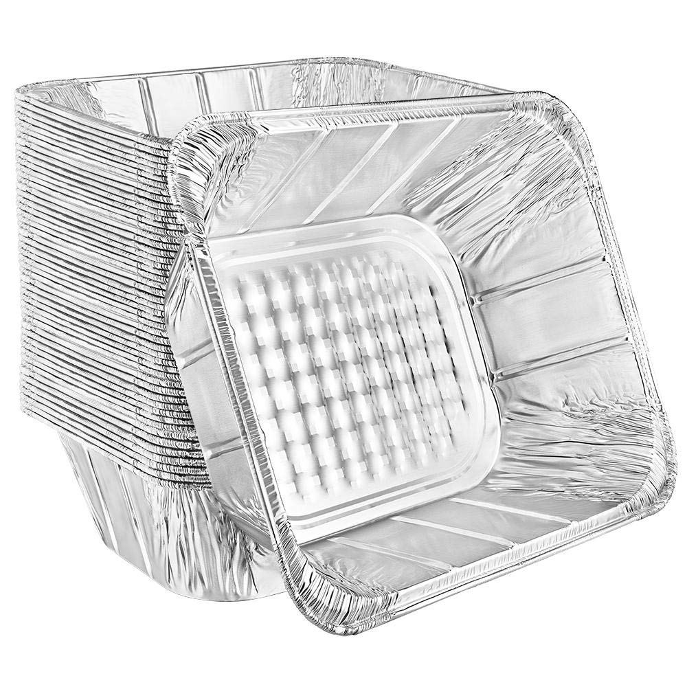 Nicole Fantini 9 x 13” Half Size Extra Deep Aluminum Pans - Keep Meals Fresh Longer - Versatile Food Containers - Eco-Friendly & Durable - 200 Count