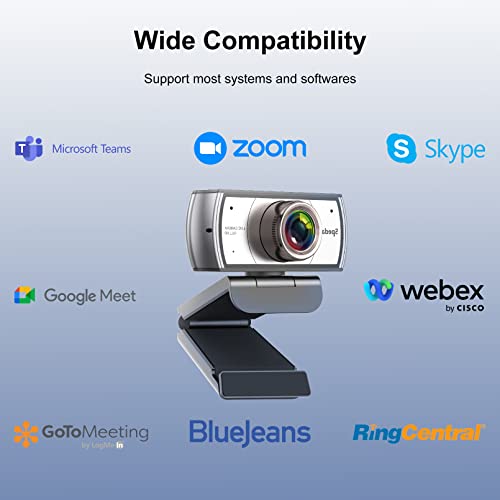 Spedal Wide Angle Webcam, 120 Degree View Video Conference Distance Learning Remote Teaching Camera, Full HD 1080P Live Streaming Webcam with Microphone for Mac, PC, Laptop, Desktop