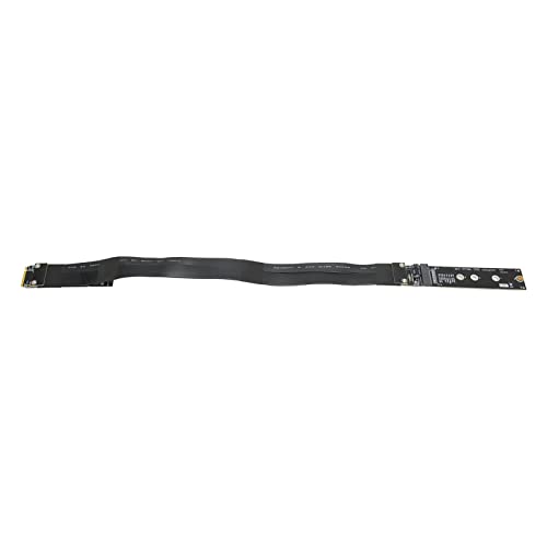 soobu M.2 NVMe SSD Extension Cable, PCB Material Durable Wearable SSD Extension Cable Small Compact Easy Installation for Office (30cm)