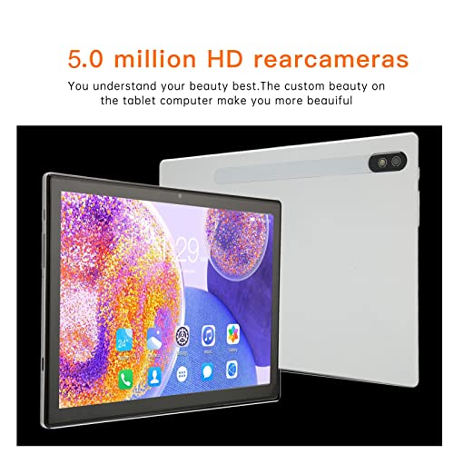 Shanrya Office Tablet, 7000mAh White 10 Inch Tablet for Business (US Plug)