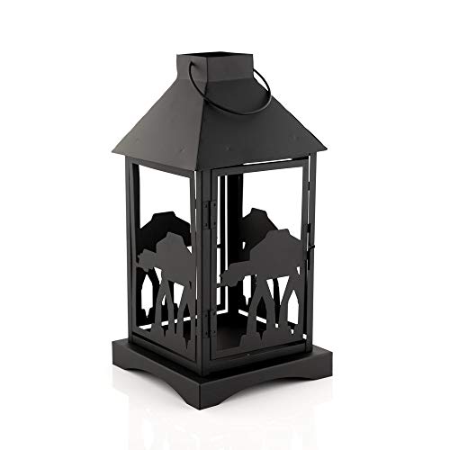 Star Wars Black Stamped Lantern | Imperial at-at Walker | 14 Inches Tall