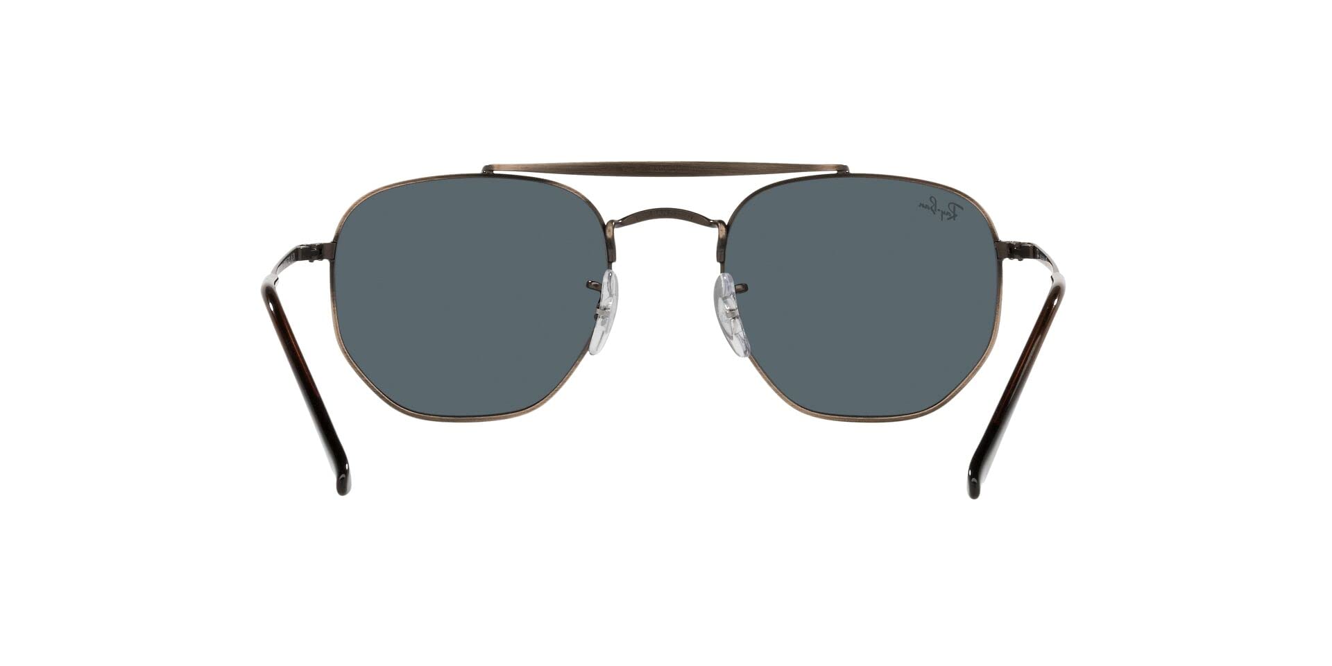 Ray-Ban RB3648 The Marshal Square Sunglasses, Gold/Bottle Green, 54 mm