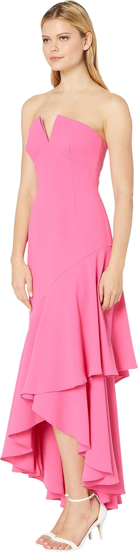 JILL Jill Stuart Womens Ruffled Hi-Low Evening Dress Pink 6